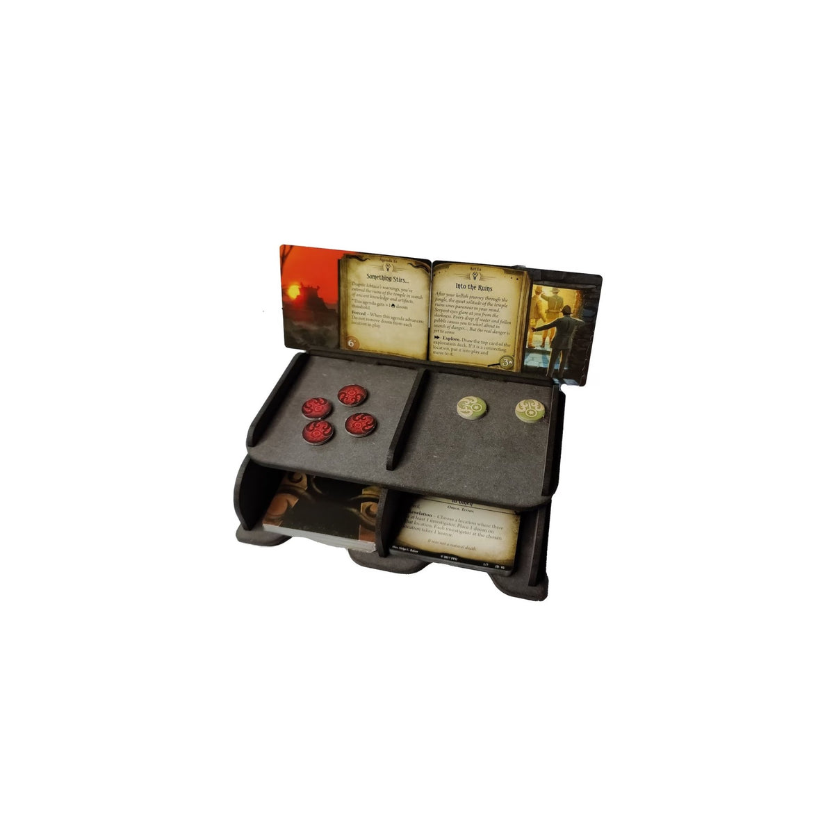 Wooden Card Organiser- Arkham LCG Encounter Deck Holder ...