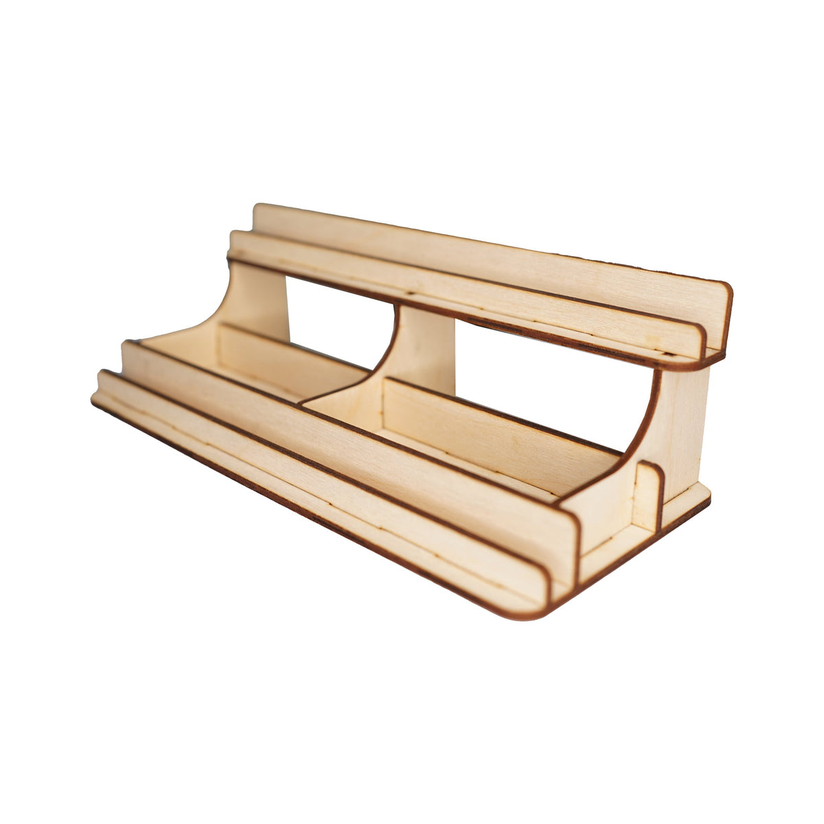 Wooden Card Rail - Laser Cut Two Tier - Component Tray – BoardGameSolutions